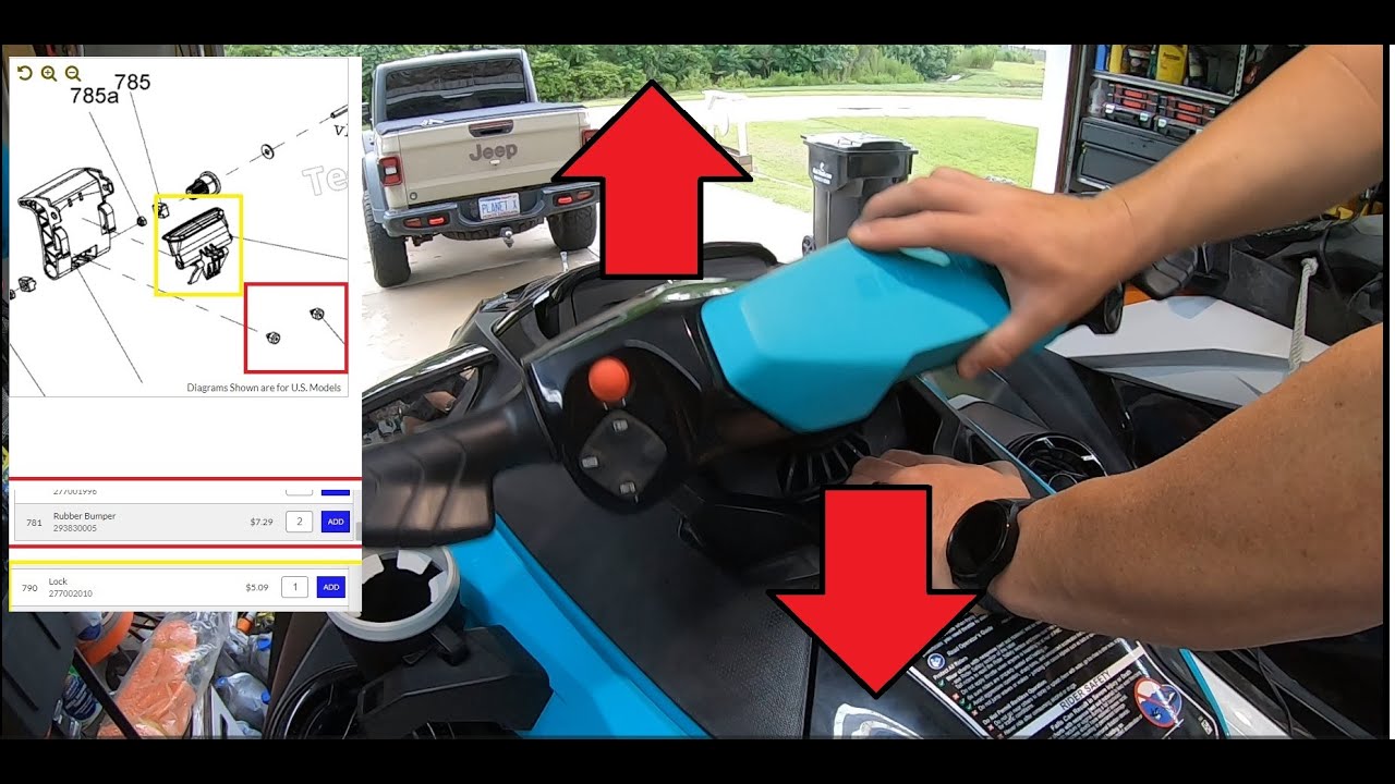 How to Remove the Pad on the Steering Column of a Sea-Doo - Outdoor Driving